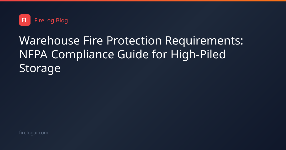 Warehouse Fire Protection Requirements: NFPA Compliance Guide for High ...